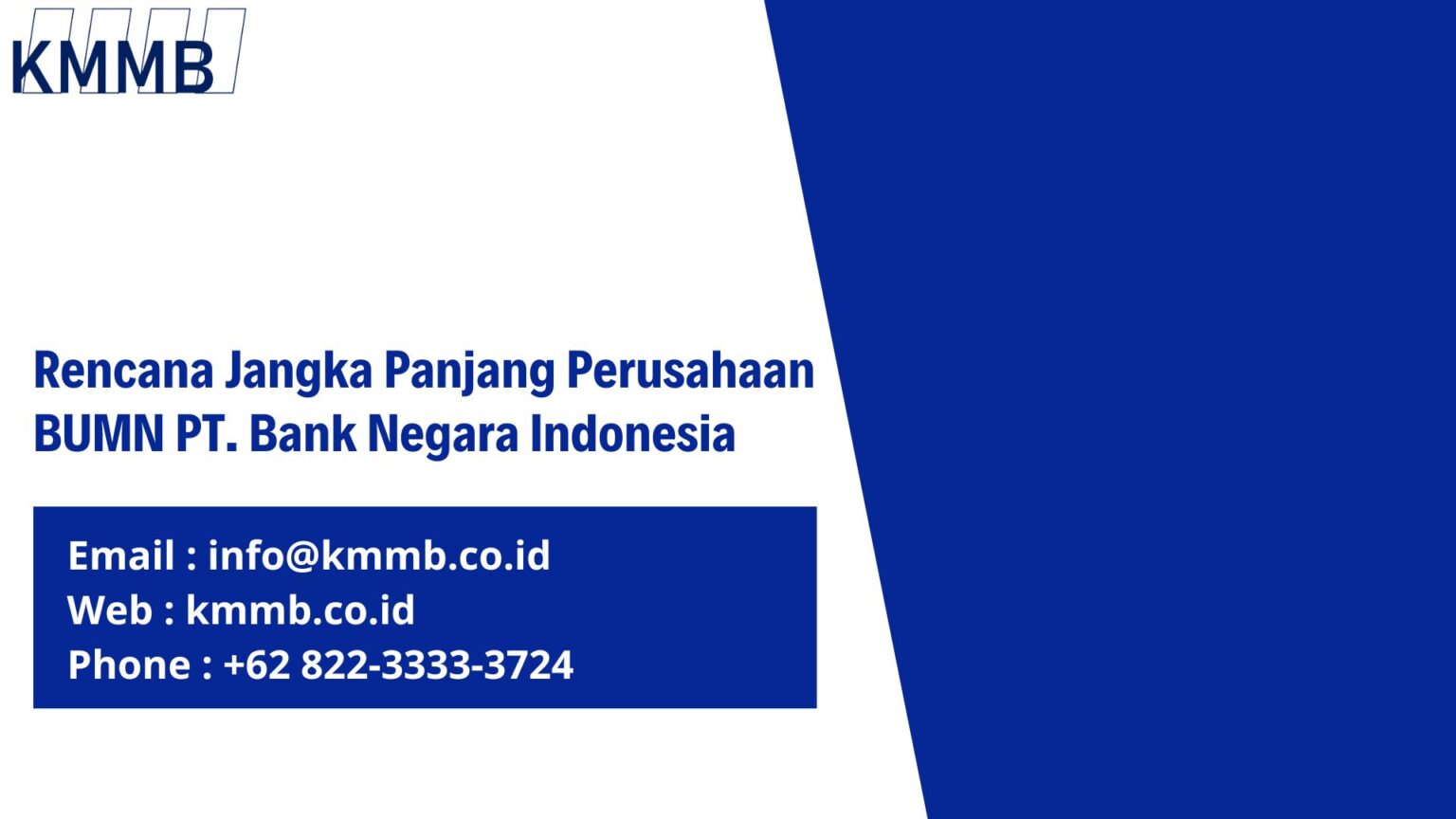 Jasa Penyusunan RJPP BNI (Bank Negara Indonesia) Terbaik